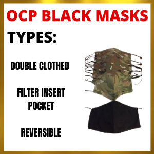 ocp/black pattern masks – military party shirts